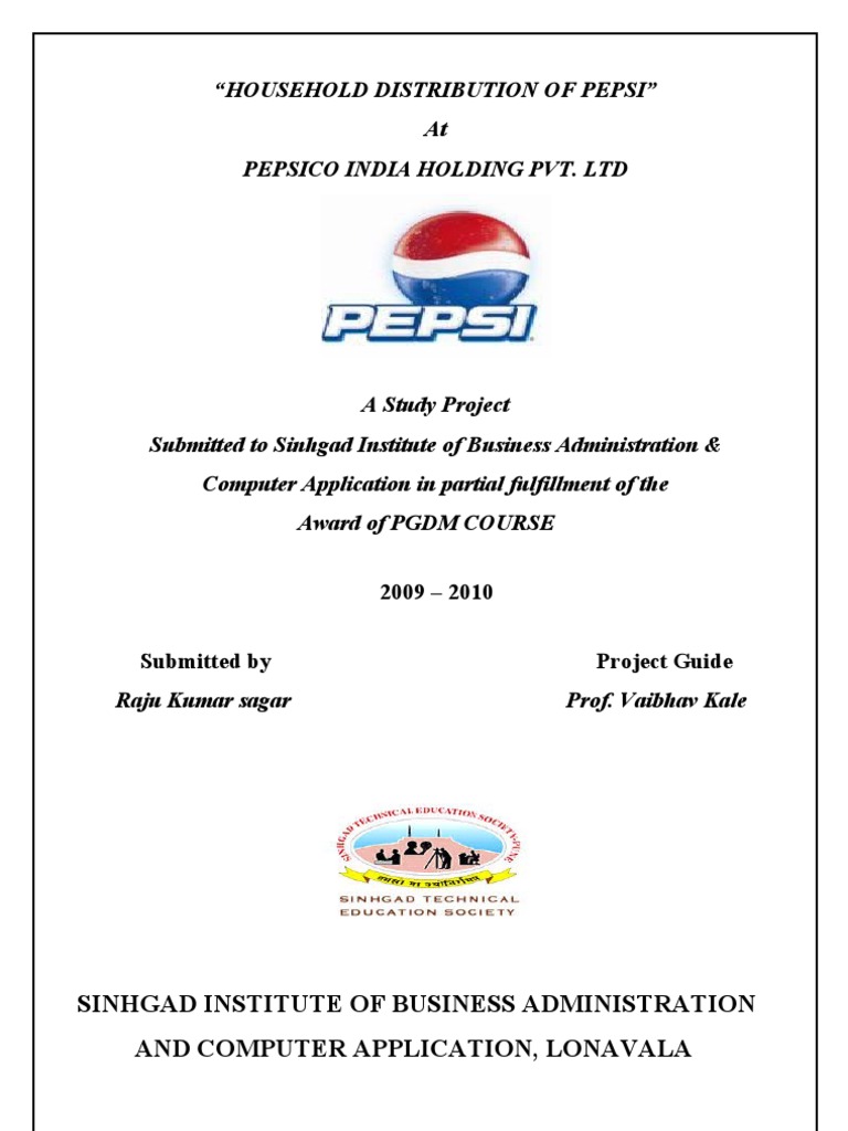 Pepsi | Download Free PDF | Pepsi Co | Pepsi