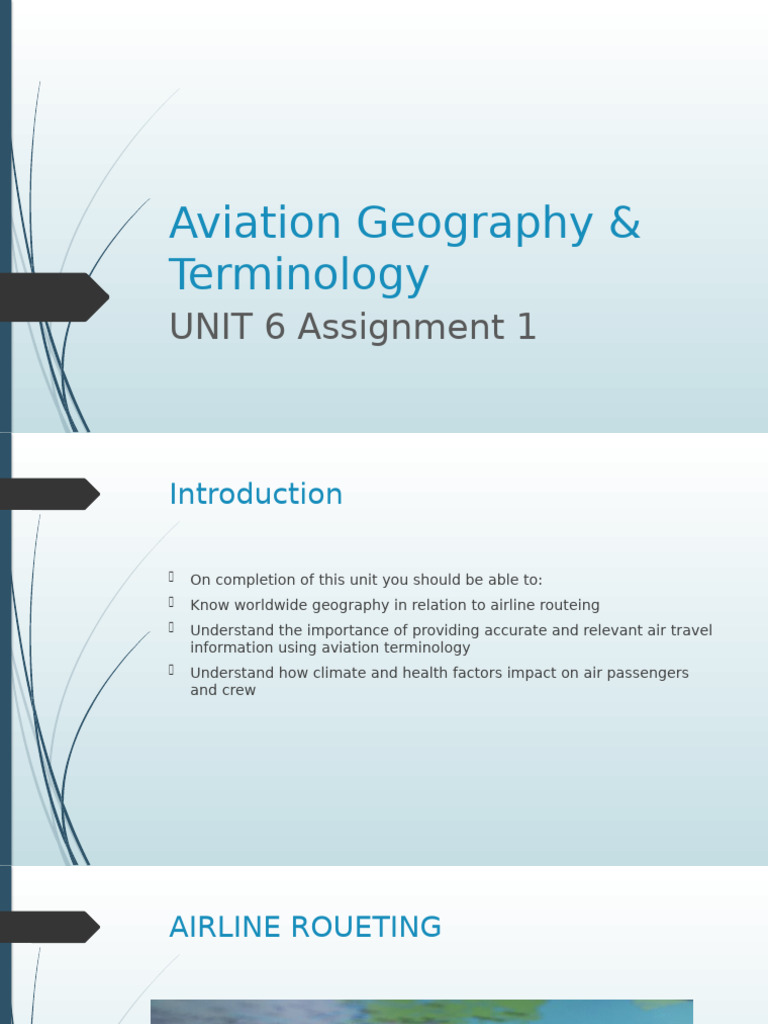 Aviation Geography & Terminology (2) | PDF | Pacific Ocean | Airlines