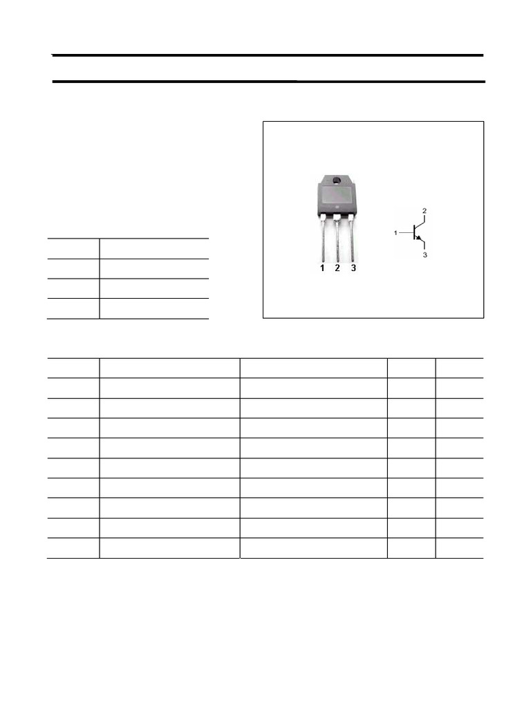 2SC3153 NPN Power Transistor Specs | PDF | Bipolar Junction Transistor ...