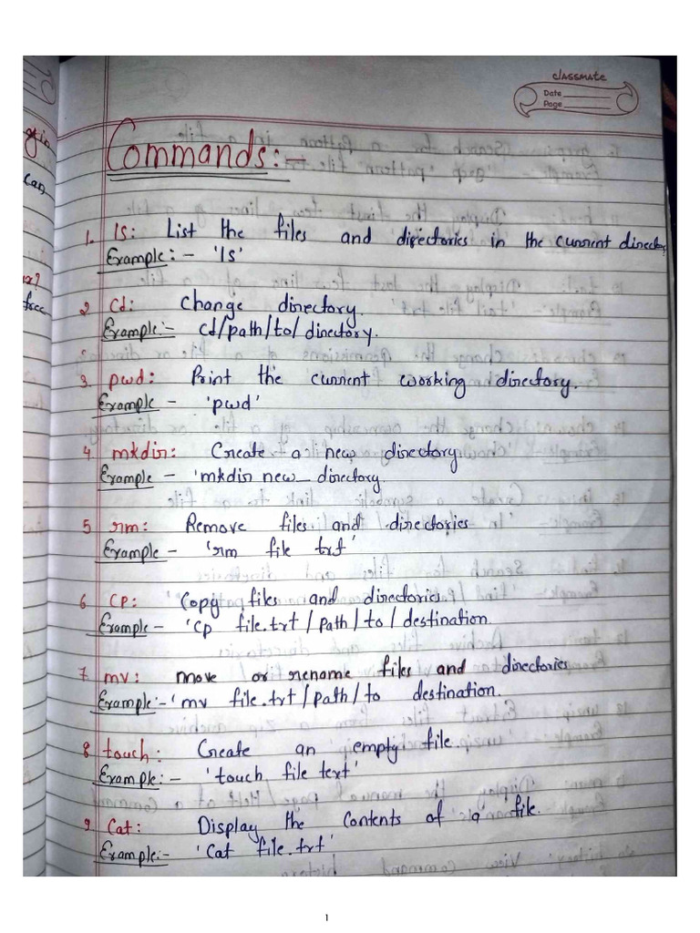 Basic - Linux Commands Guide For Interview Preparation | PDF