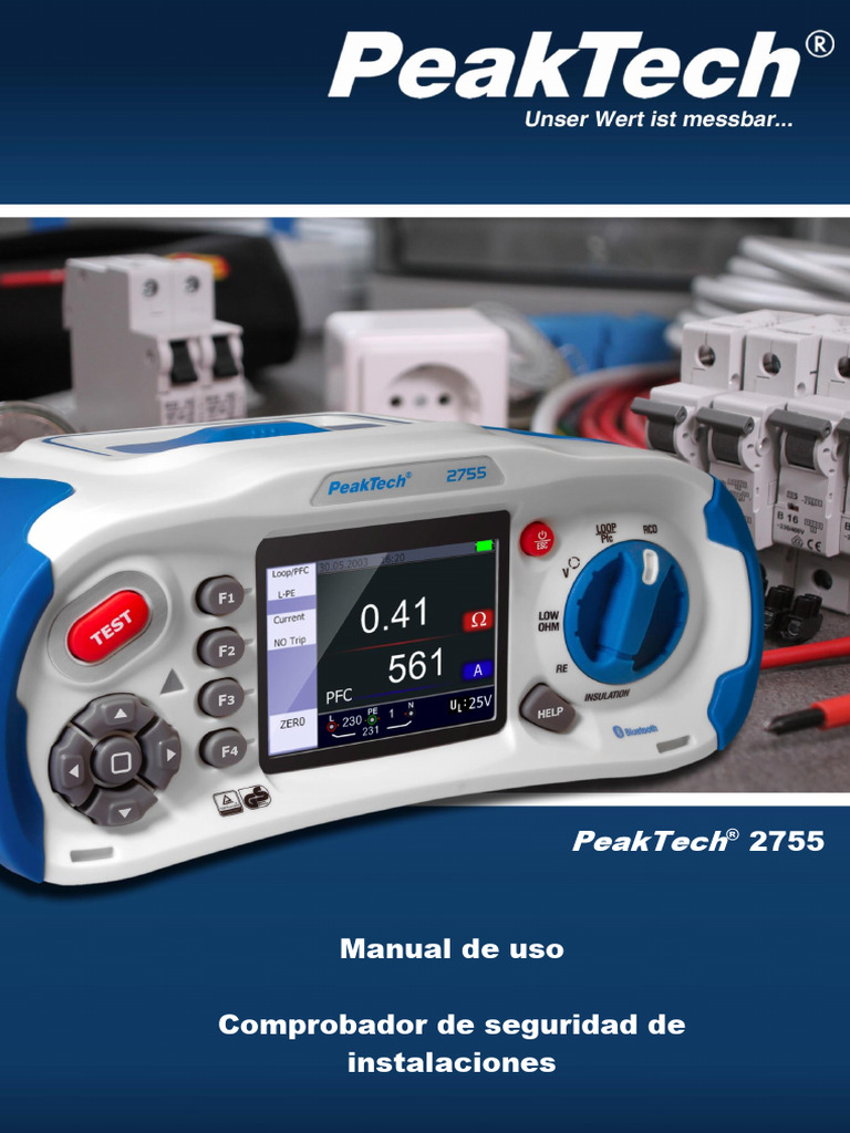 PeakTech 2755 12-2022 ES Instalation Safety | PDF | Ingenieria ...