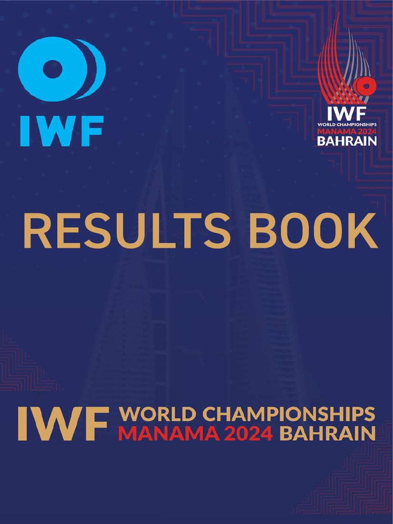 2024 IWF WCH ResultsBook | PDF | Summer Olympic Sports | Athletic Sports