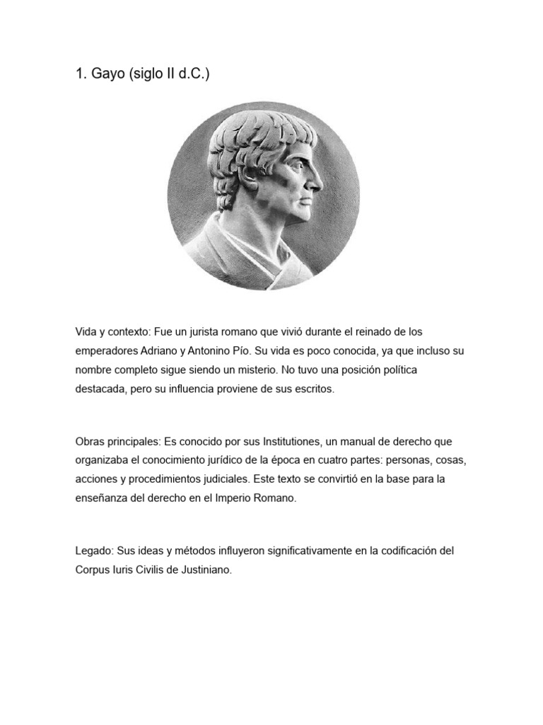 Juristas Romanos Clásicos y su Legado | PDF | Roma antigua | imperio Romano