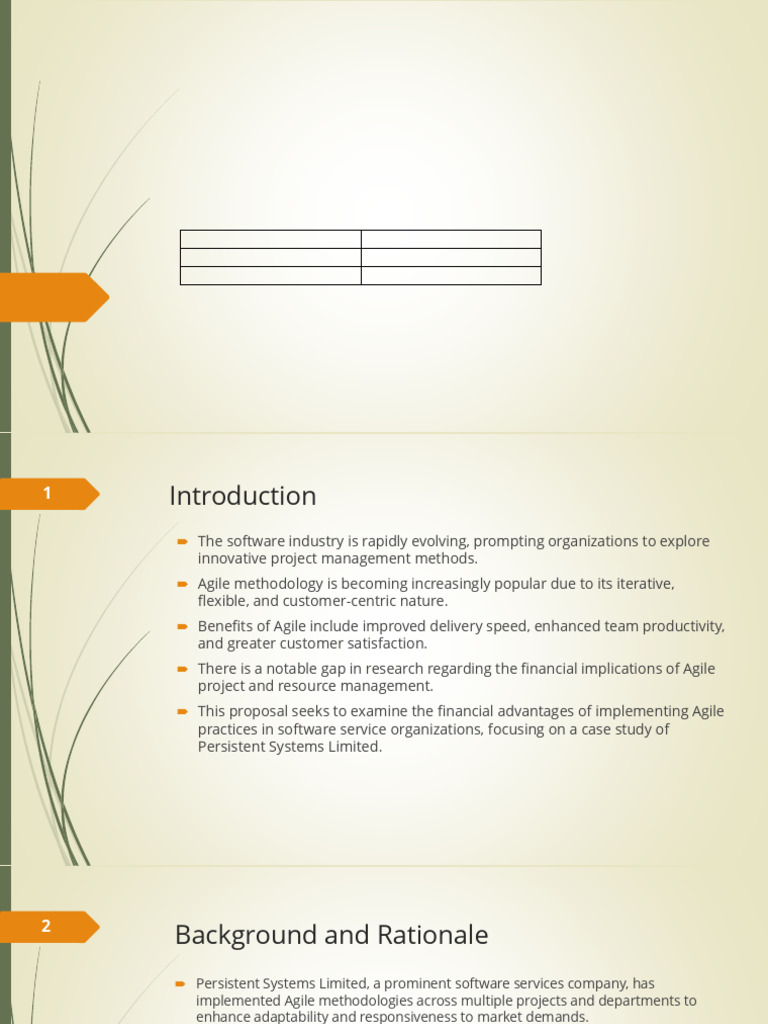 Research Project Proposal Presentation | PDF | Agile Software Development | Project Management