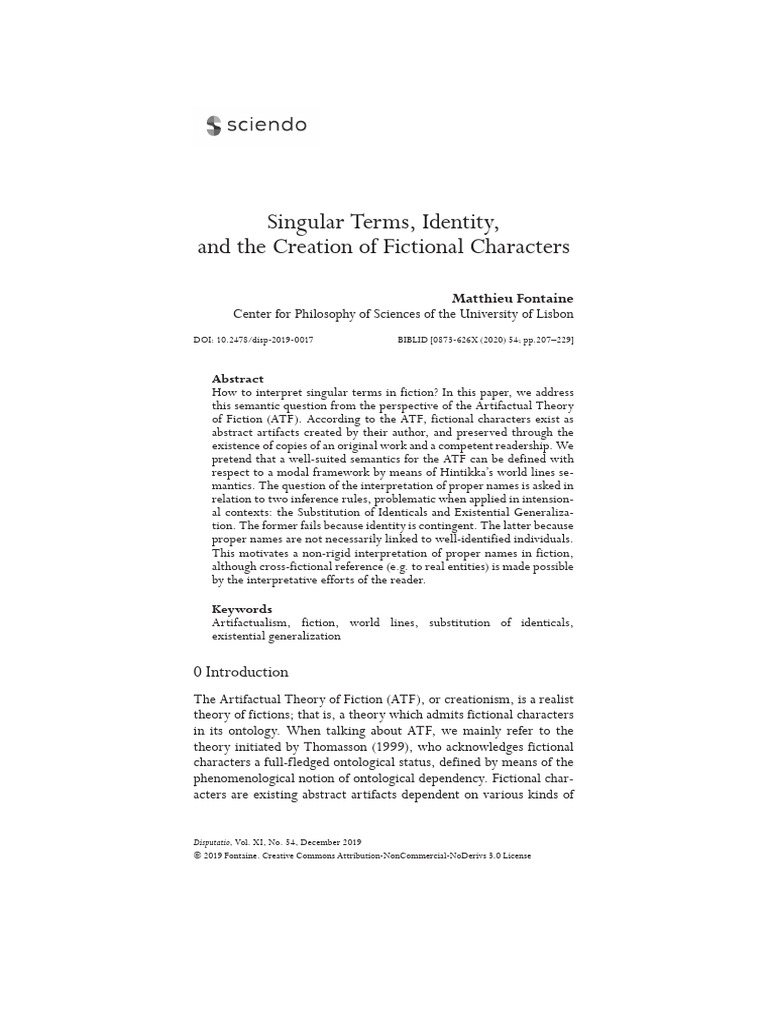 Singular Terms, Identity, | PDF | Interpretation (Logic) | Logic
