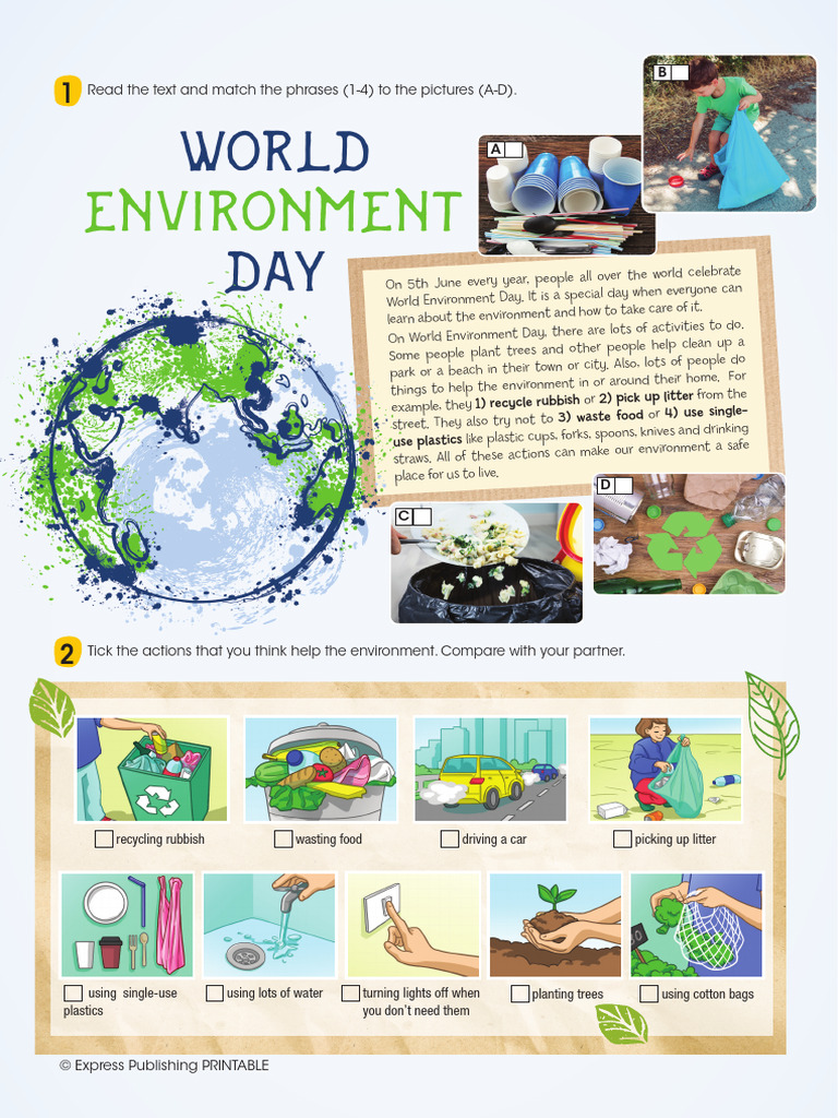 World Environment Day Activities Guide | PDF | Materials ...