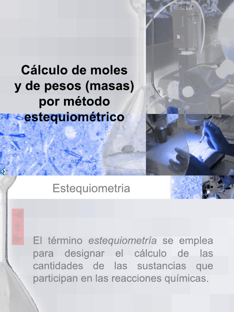 Cálculos Estequiométricos de Moles y Masas | PDF | Estequiometría | Mole (Unidad)