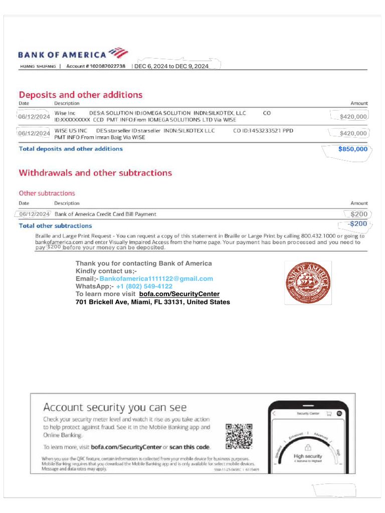 Bank of America | PDF