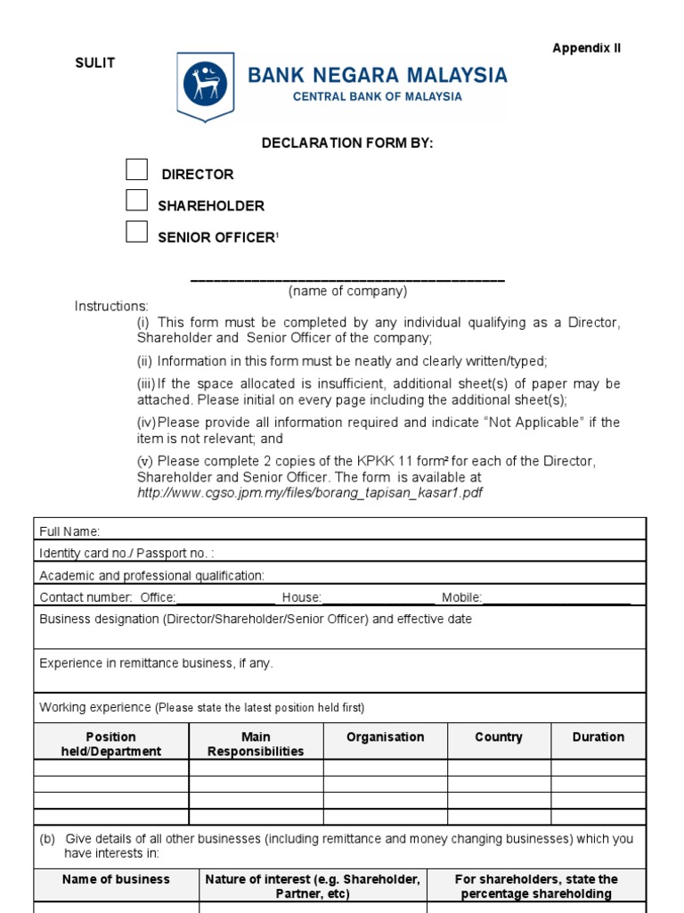 0302 Declaration Form | PDF | Bankruptcy | Crime & Violence