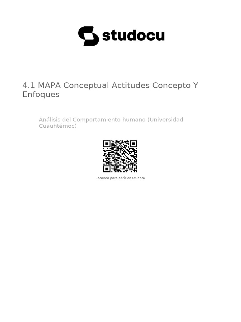 41-mapa-conceptual-actitudes-concepto-y-enfoques | PDF | Aprendizaje | Cognición