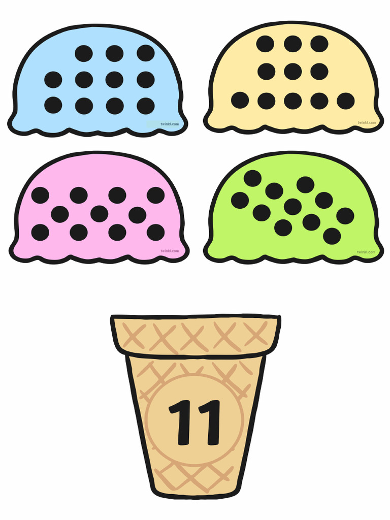 T N 2545947 Subitising Ice Cream Teen Numbers Matching Activity Game ...