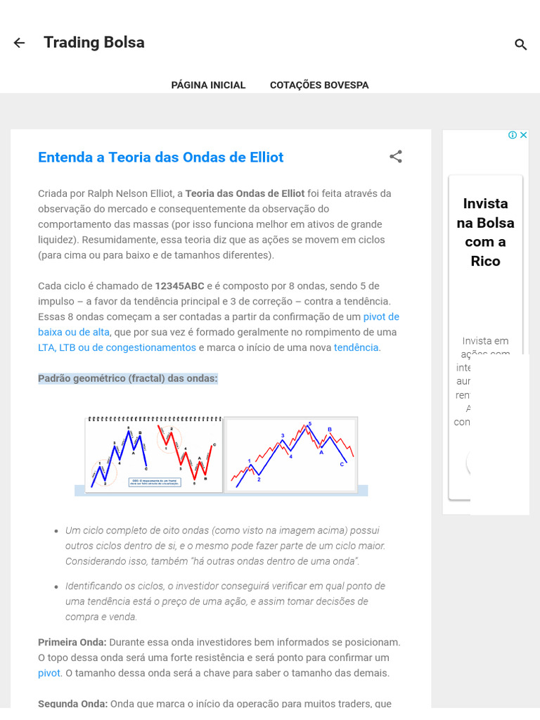 Entenda A Teoria Das Ondas de Elliot | PDF | Ondas