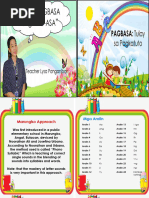 Mga Unang Hakbang Sa Pagbasa Booklet New | PDF