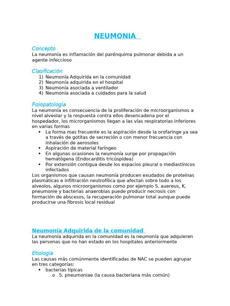 Neumonia | PDF | Neumonía | Tos