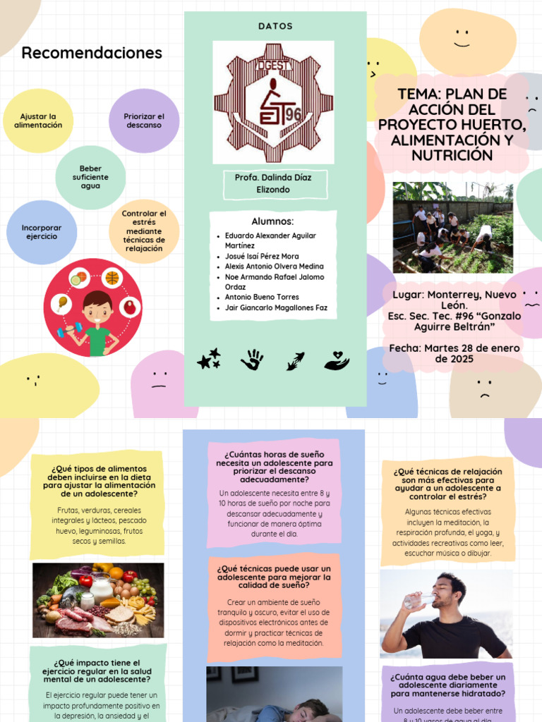 Triptico Plan de Acción | PDF | Desorden hiperactivo y deficit de atencion | Dormir