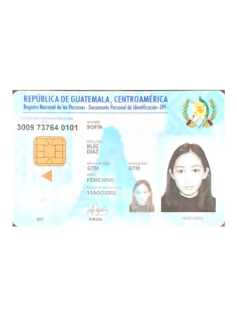 Registro Nacional de Las Personas - Documento Personal de ...