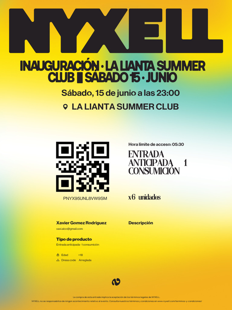 Sábado, 15 de Junio A Las 23:00 La Lianta Summer Club | PDF