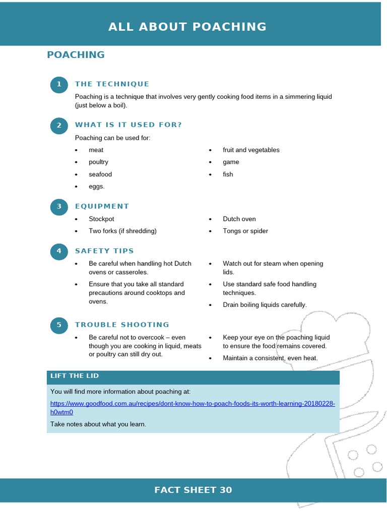 Fact Sheet 30 - All About Poaching | PDF