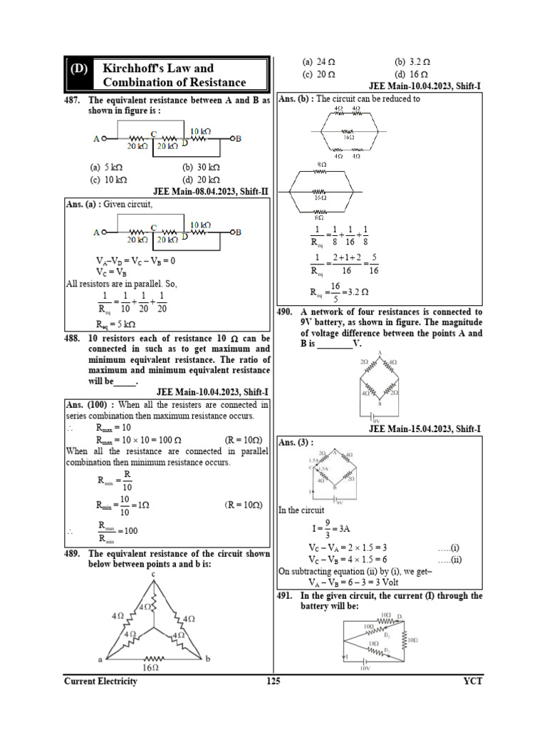 Assignment4 1 | PDF | Series And Parallel Circuits | Voltage