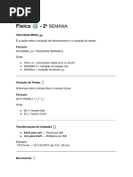 Tabela de Fórmulas MU e MUV | PDF