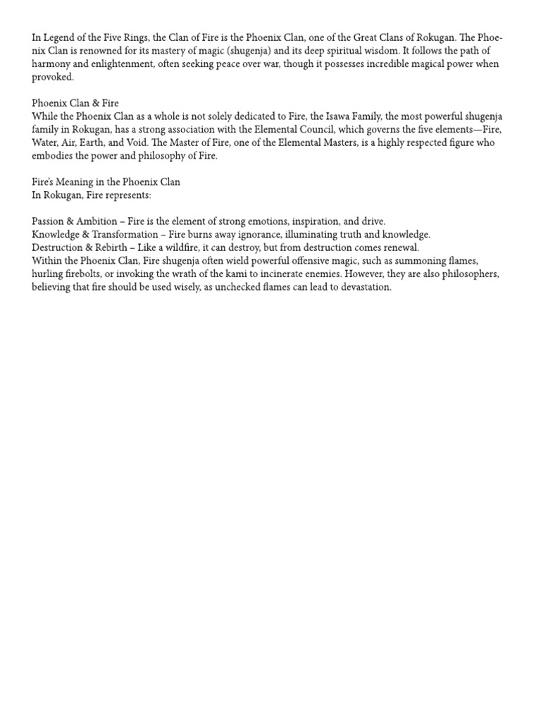 Fire Clan | PDF
