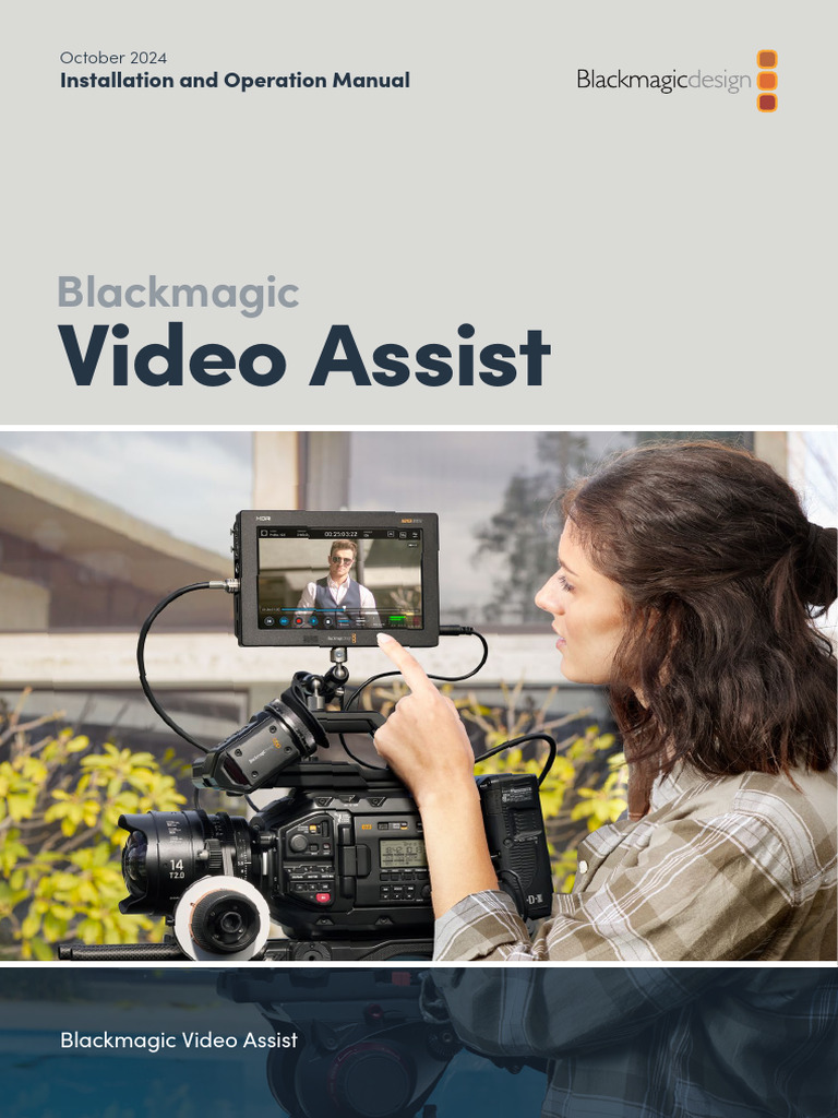 Video Assist Manual | PDF | Video | Film And Video Technology