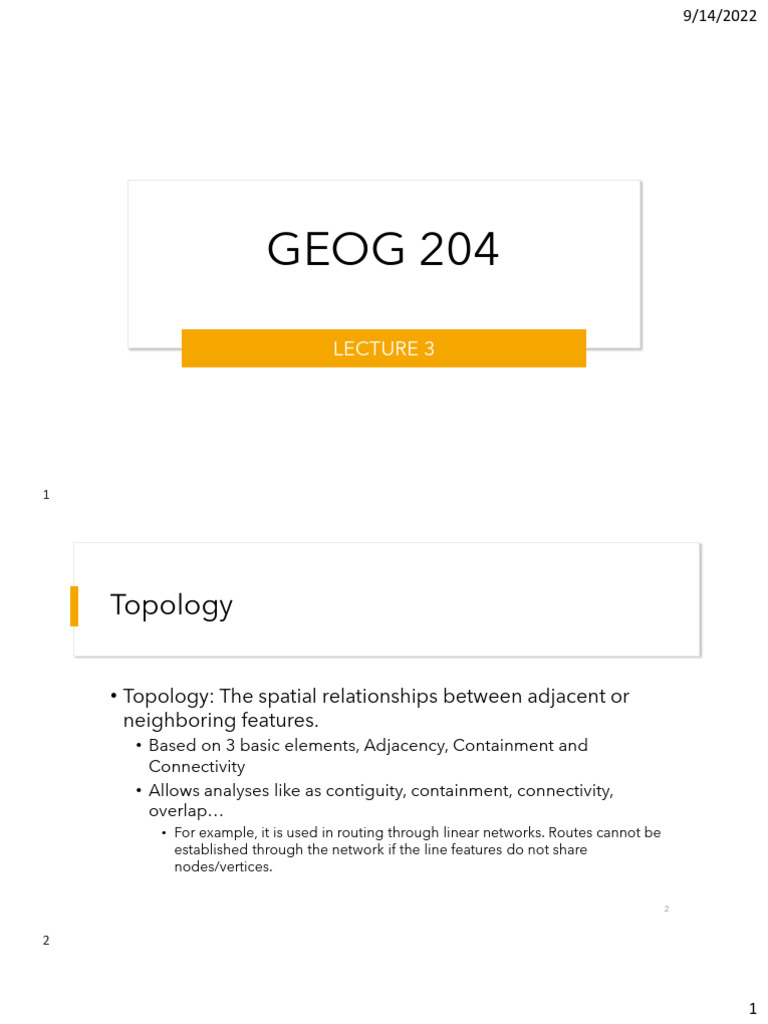 Understanding Topology in GIS | PDF | Geographic Information System ...