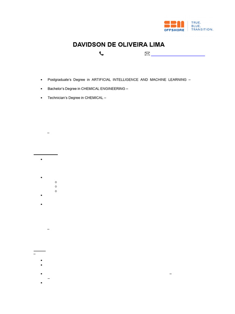 CV-En Davidson de Oliveira Lima 2024 v2 | PDF | Web Application | Information Technology