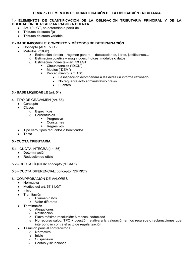TEMA 7 - Esquema | PDF