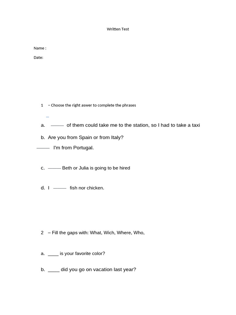 English Language Test Prep | PDF