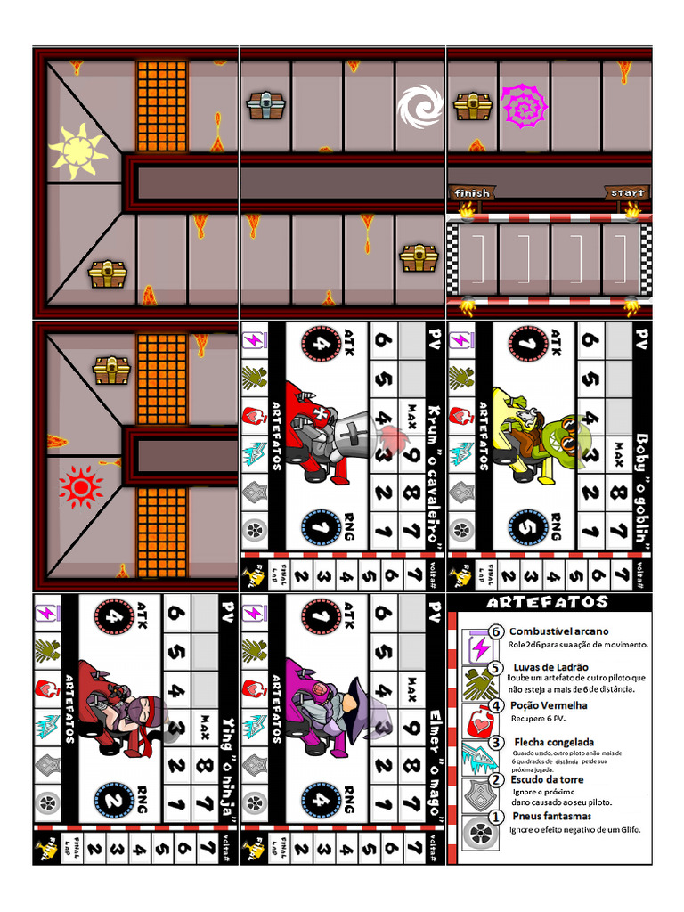 KART DUNGEON Cartas (COLOR) | PDF