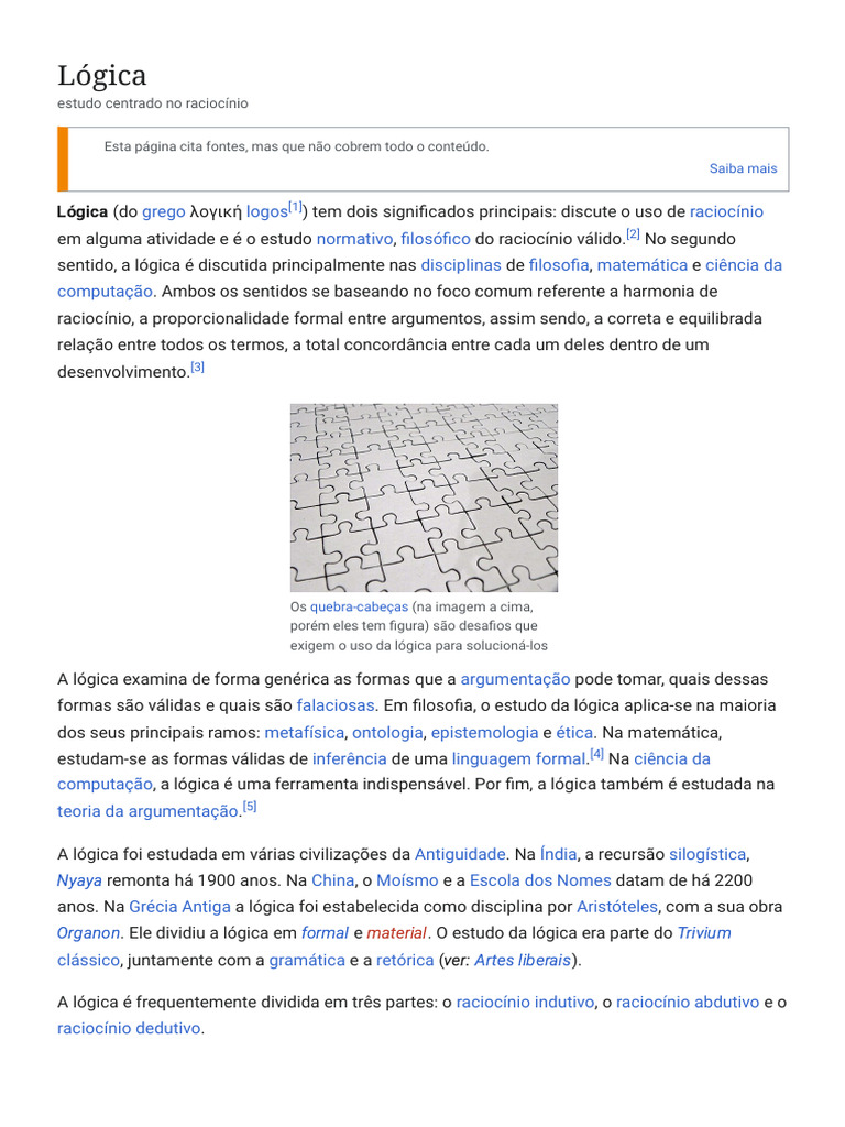 Fundamentos da Lógica e Raciocínio | PDF | Lógica | Lógica matemática