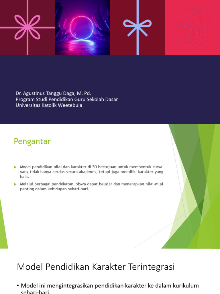 11 PDF Model-Model Pendidikan Nilai Dan Karakter Di SD | PDF
