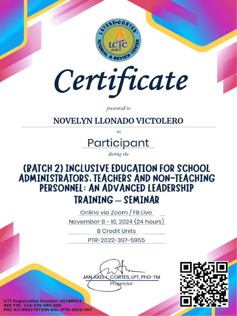 Novelyn Llonado Victolero | PDF