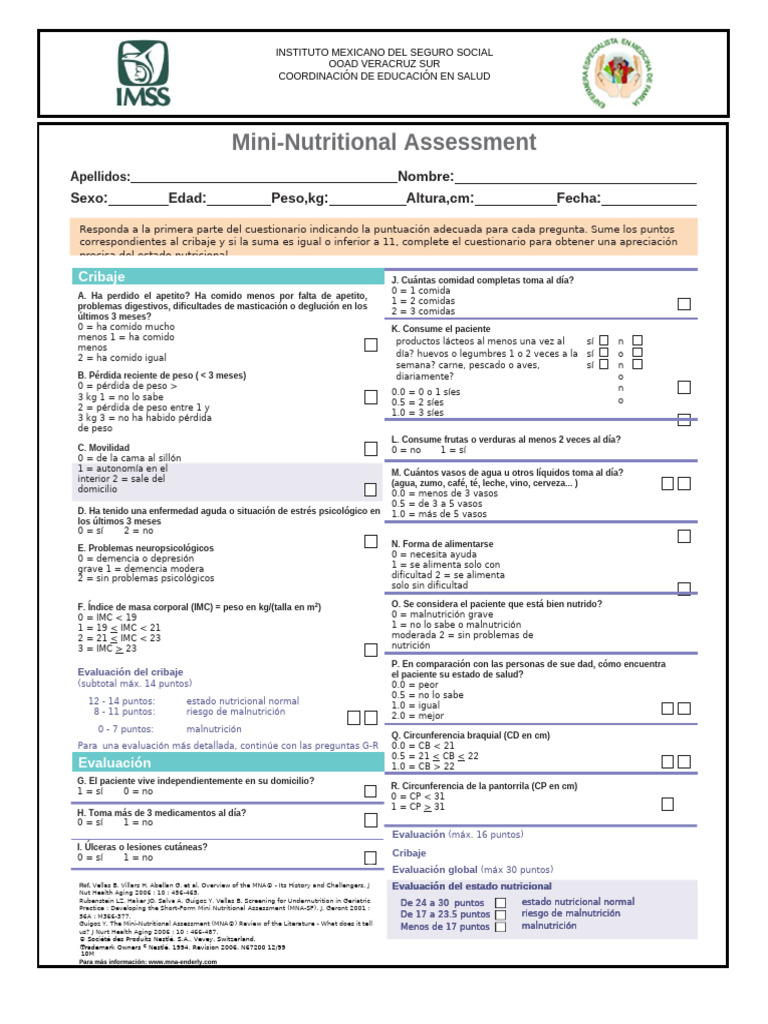Mini Nutritional | PDF
