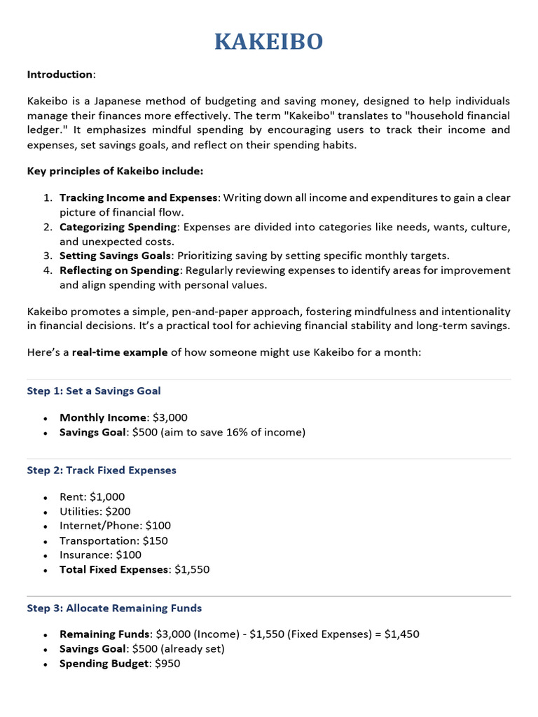 Mindful Budgeting with Kakeibo | PDF | Expense | Budget