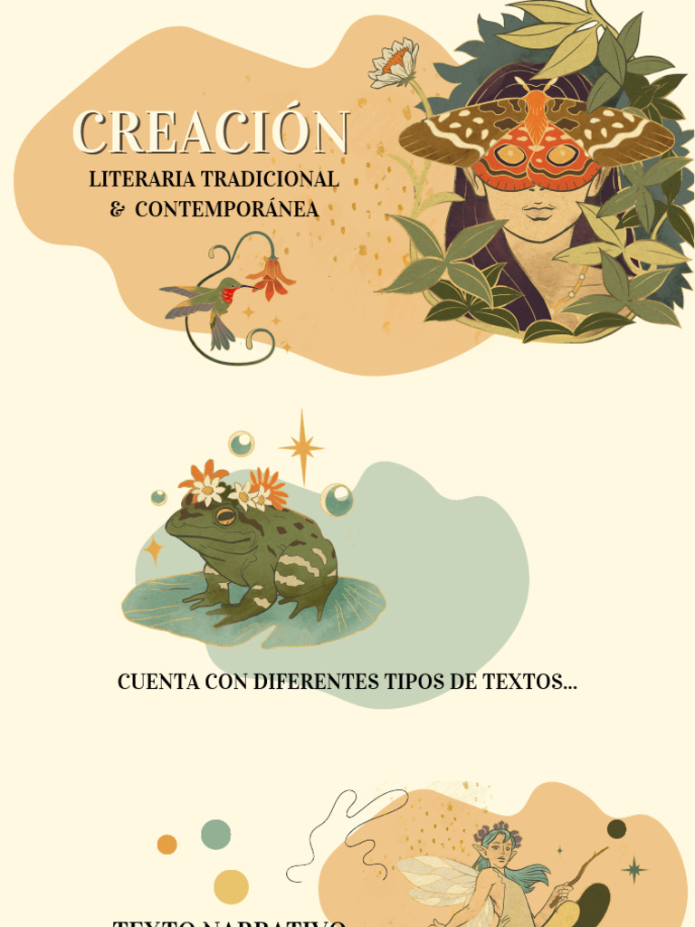 Presentación de Creación Literaria y Contemporánea Fantasía | PDF ...