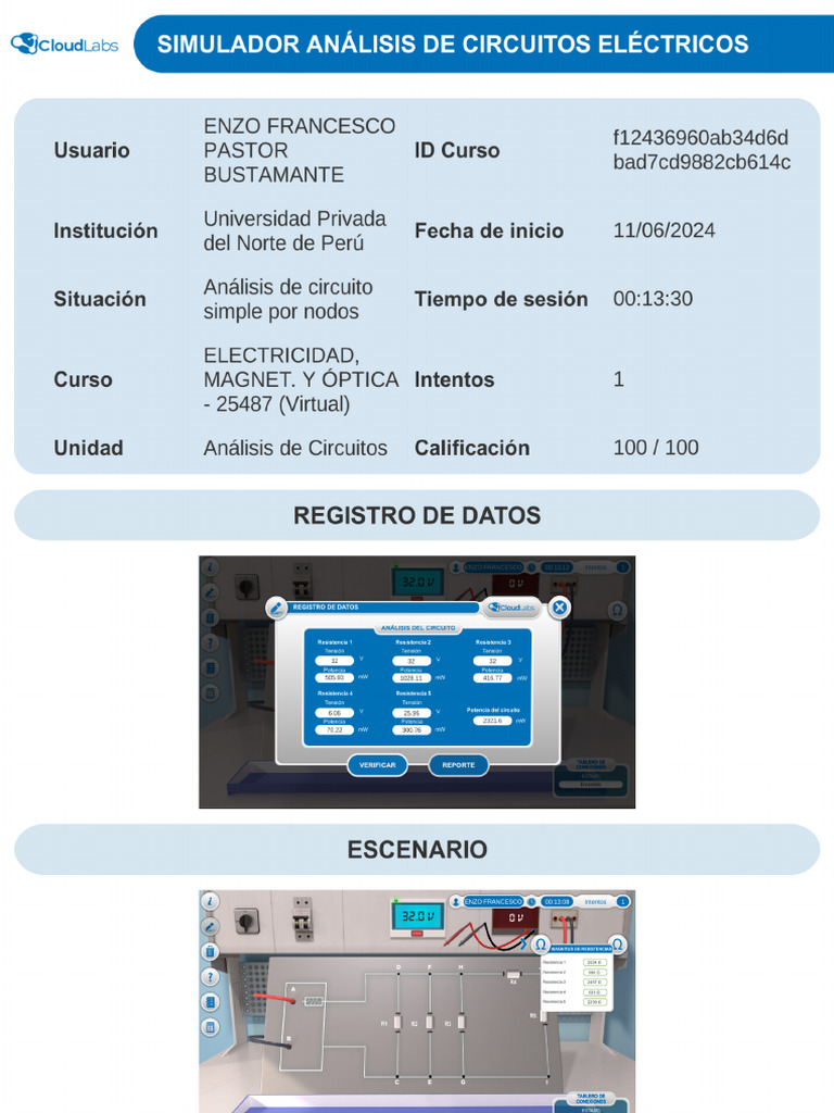 Análisis de Circuito Simple Por Nodos | PDF