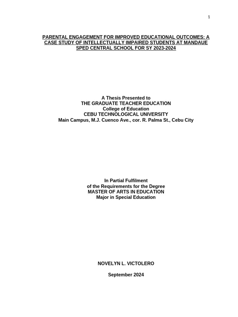 Phase 3 Research Methodology Section Final | PDF | Special Education ...