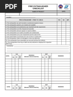 Fire Fighting Equipment Inspection Checklist - 2024 | PDF