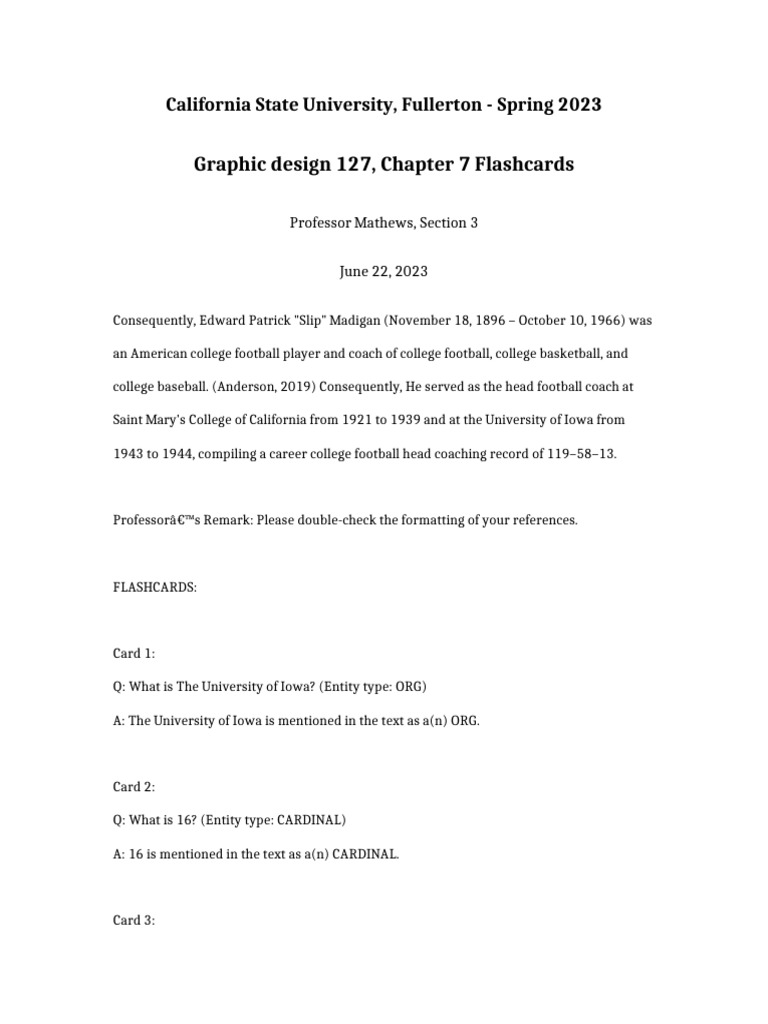 Graphic Design 127 Chapter 7 Flashcards | PDF