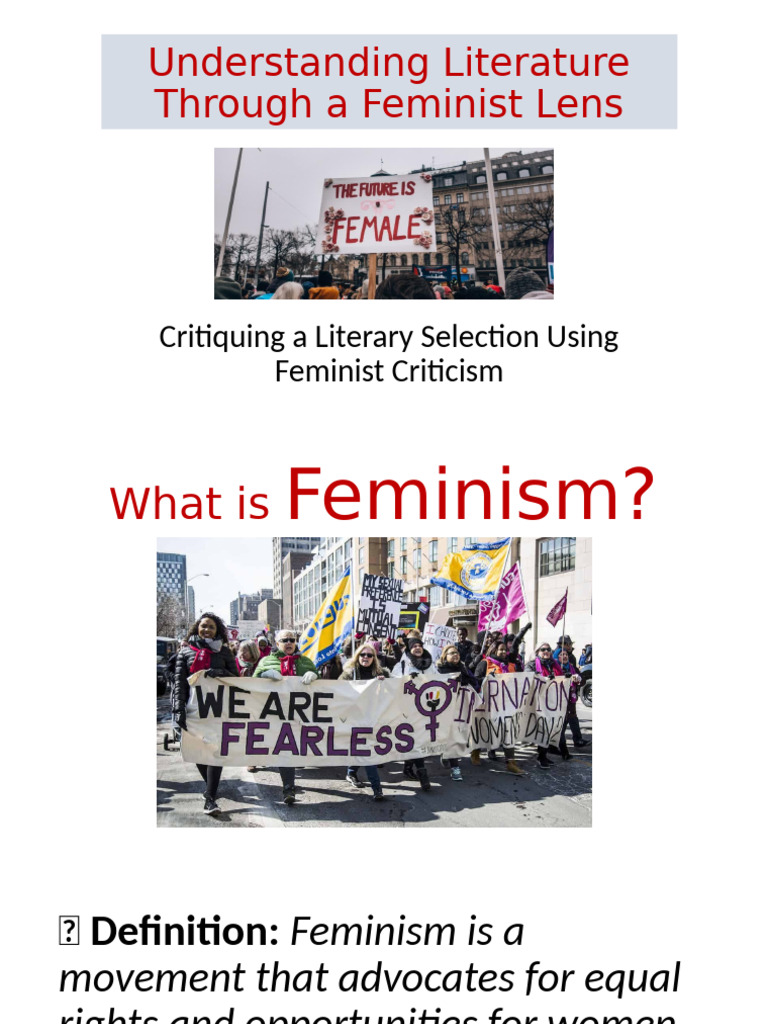 Feminist Critique of Literature | PDF | Feminism | Gender Studies