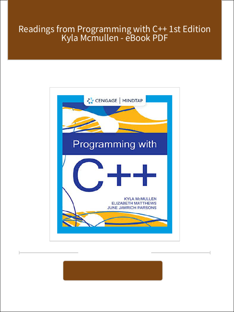 Download Complete Readings from Programming with C++ 1st Edition Kyla ... Download Complete Readings from Programming with C++ 1st Edition Kyla ...