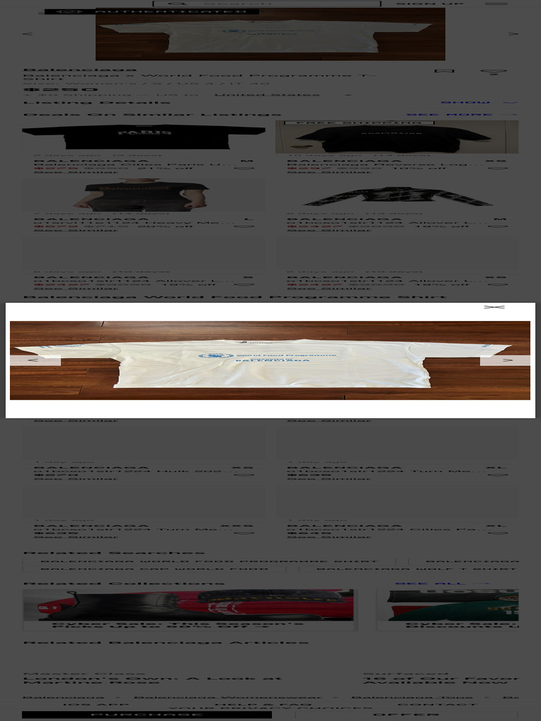 Balenciaga Balenciaga X World Food Programme T-Shirt Grailed | PDF | Ios | Clothing