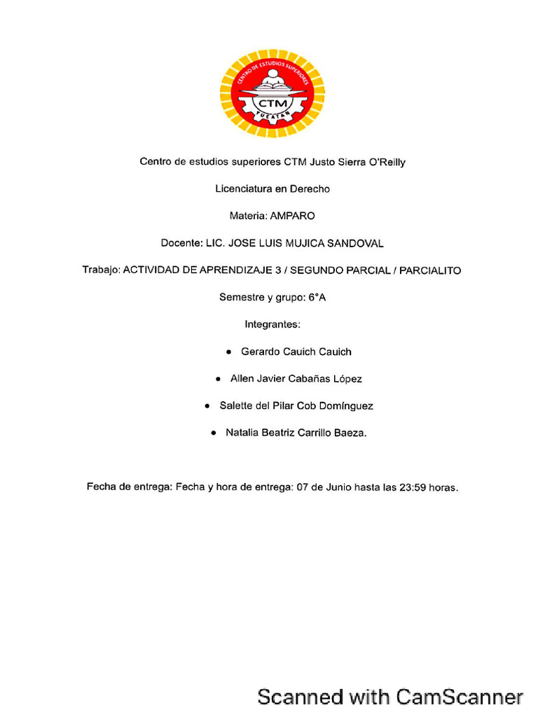 Actividad de Aprendizaje 3 Segundo Parci | PDF