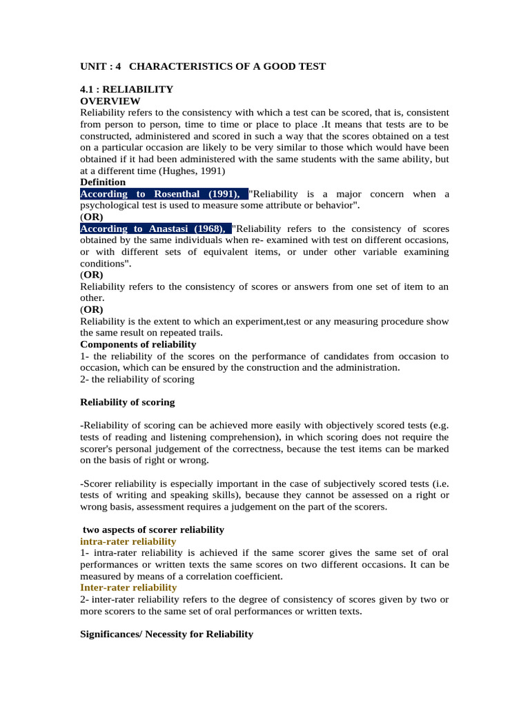 Chapter 4 Assessment & Evaluation | PDF | Validity (Statistics) | Usability