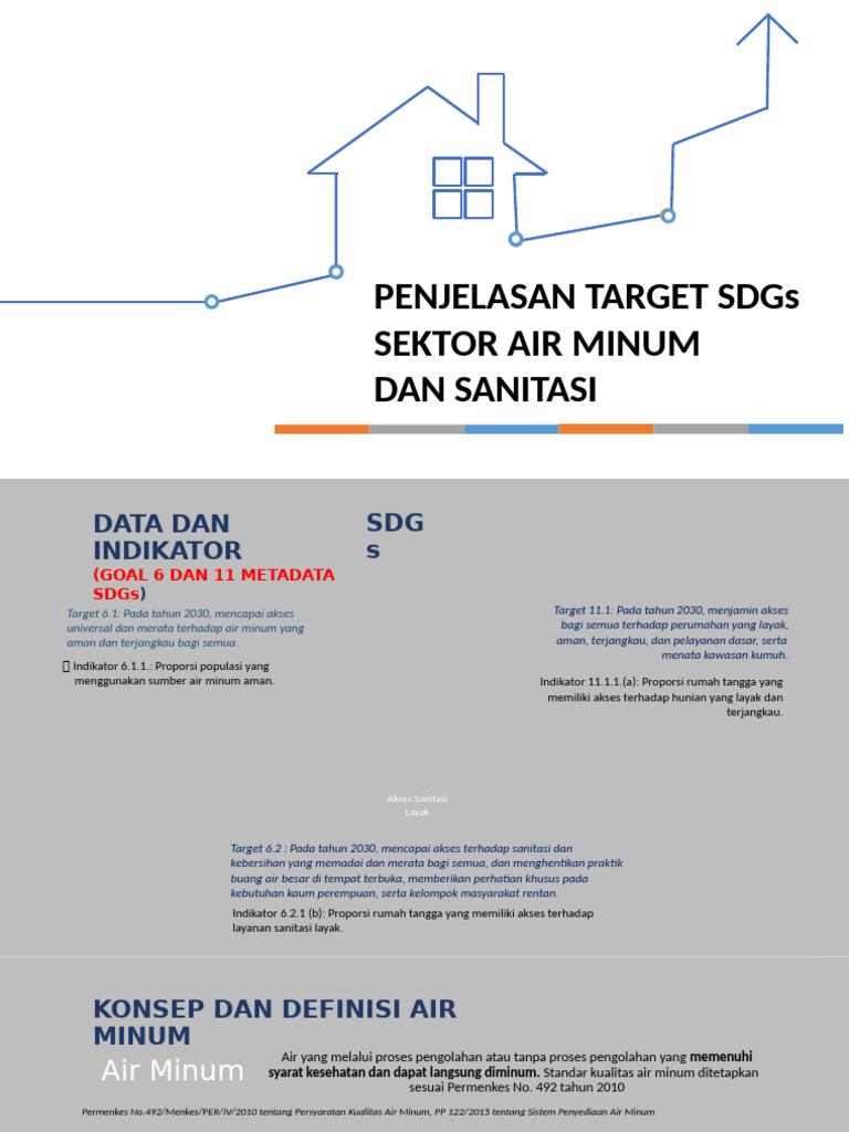 Penjelasan SDGs Sektor Air Minum Dan Sanitasi-Draft Final | PDF