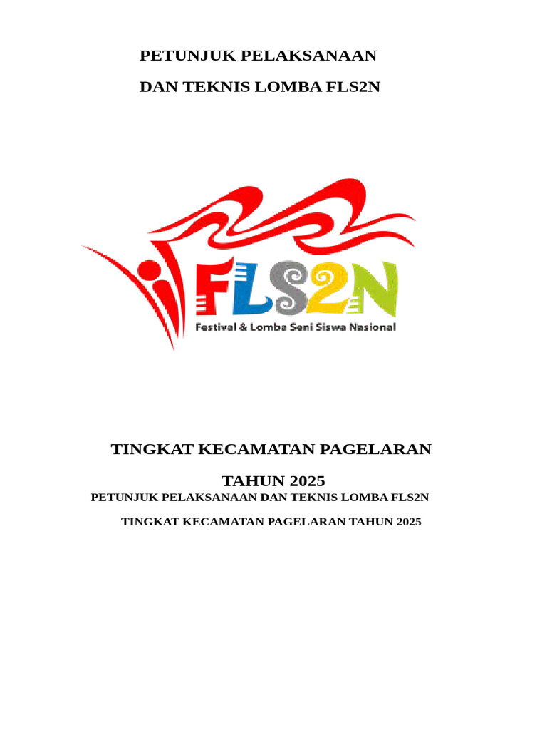 Petunjuk Teknis Lomba FLS2N 2025 | PDF