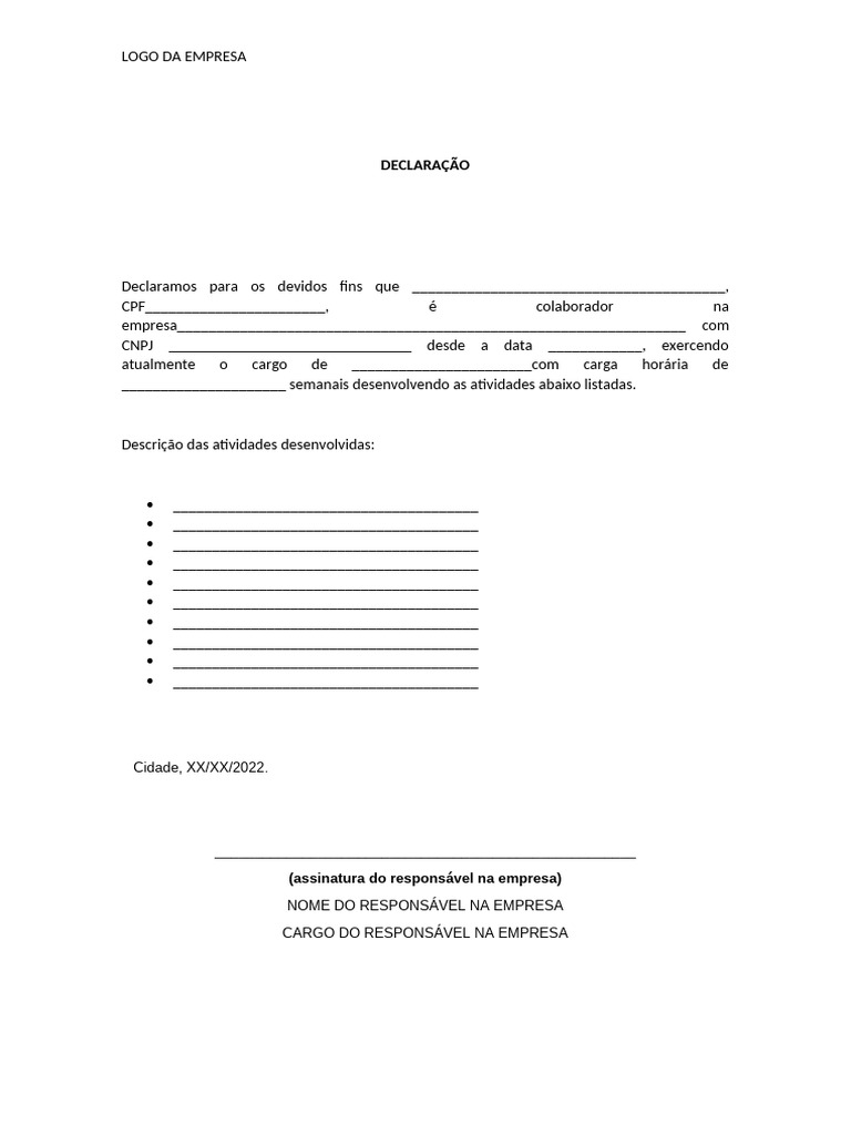 6._Modelo_de_Declaracao1 | PDF