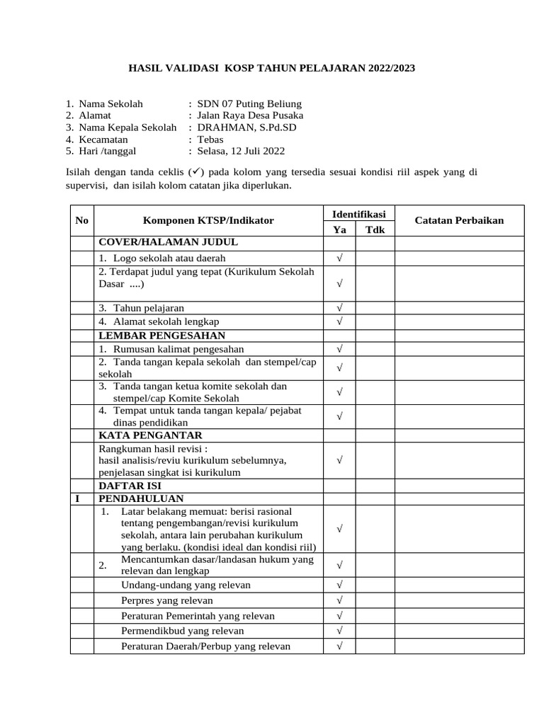 5. Hasil Validasi | PDF